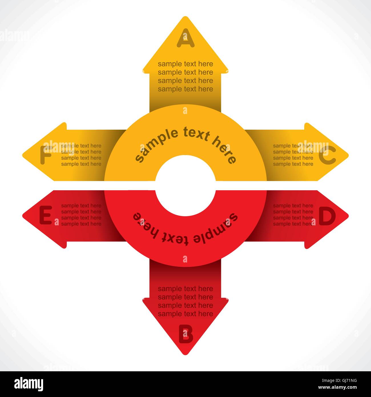 creative colorful arrow info-graphics design concept vector Stock ...