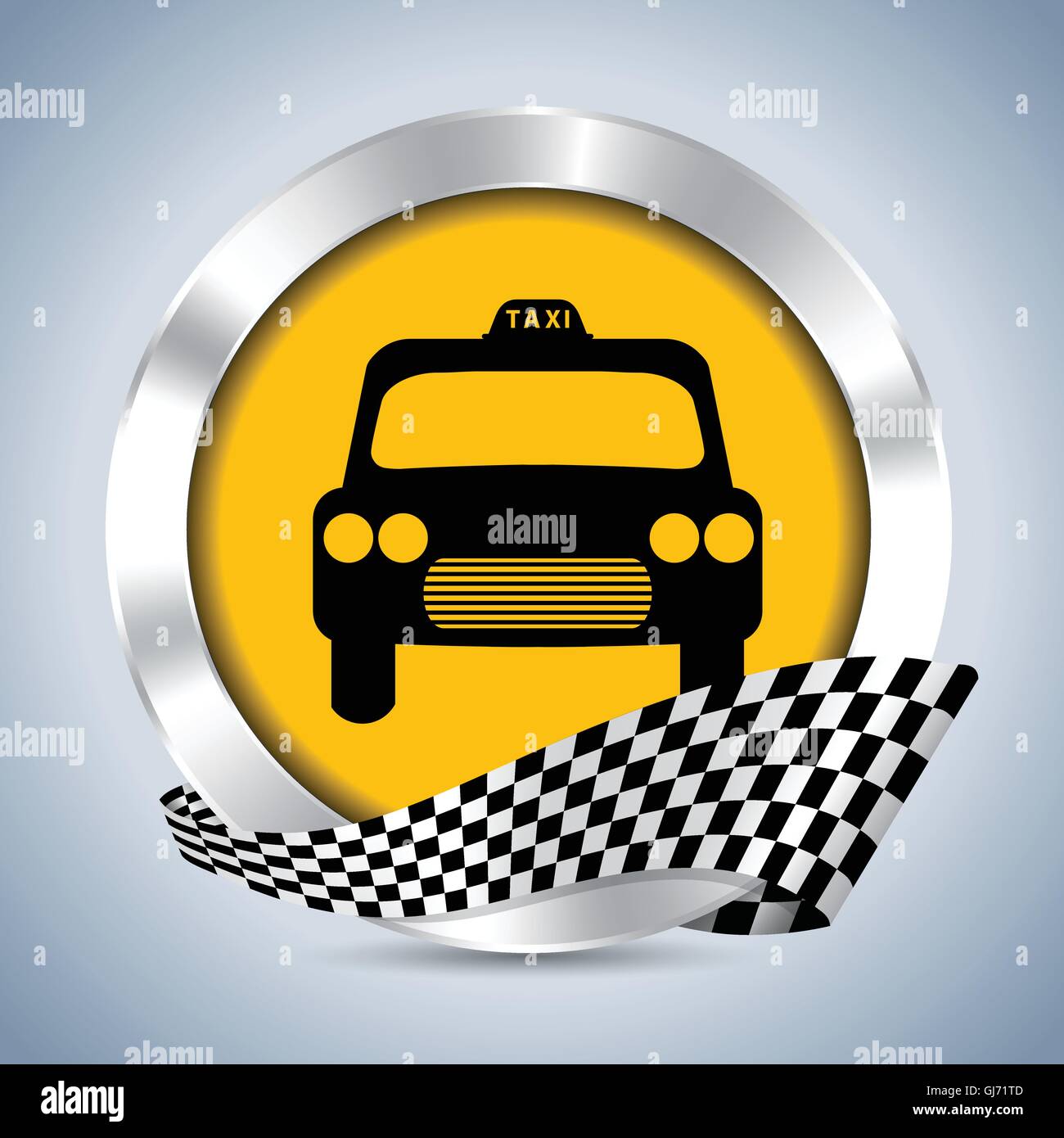 Metallic taxi badge design Stock Vector Image & Art - Alamy