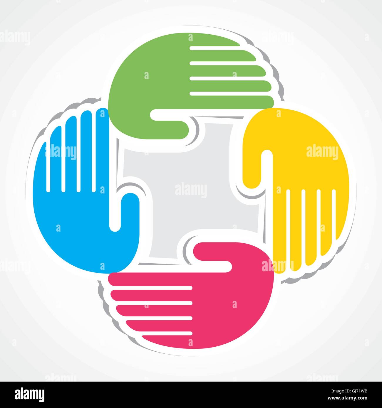 colorful hand background Stock Vector Image & Art - Alamy