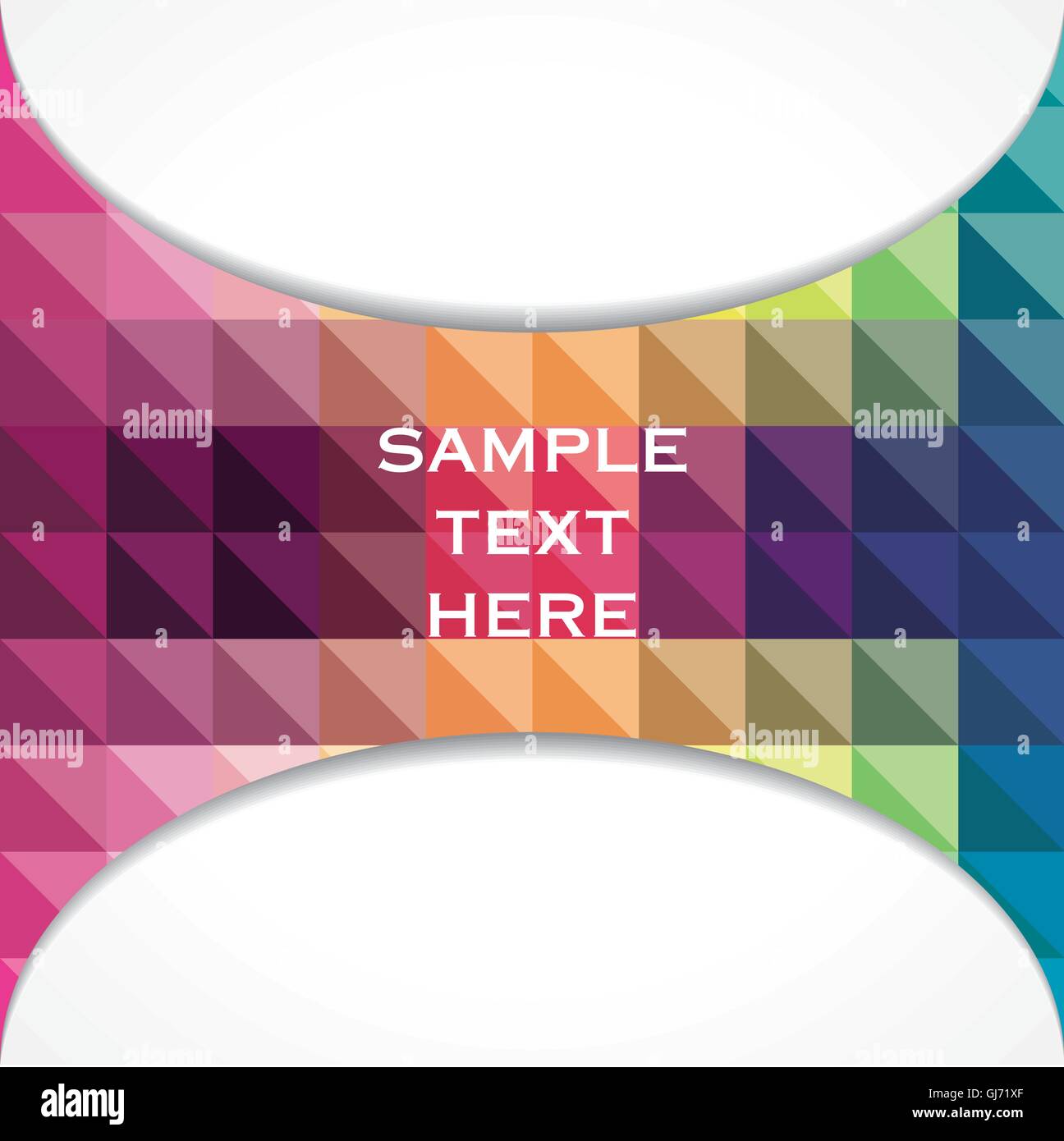 creative colorful triangular design banner design vector Stock Vector ...
