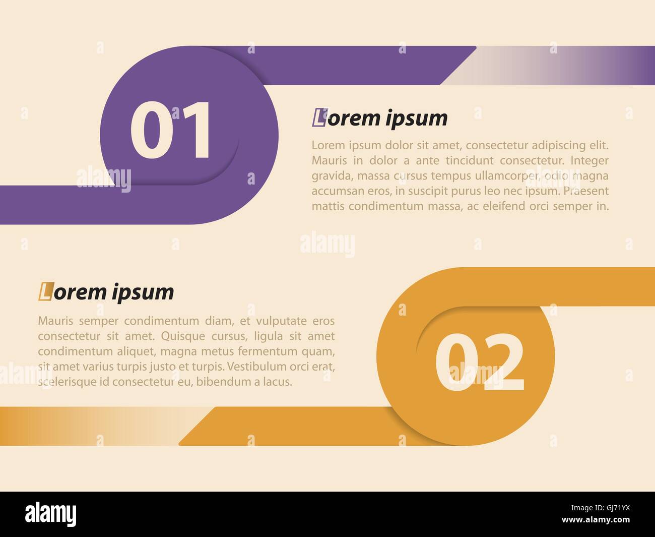 Curling ribbon infographics Stock Vector Image & Art - Alamy