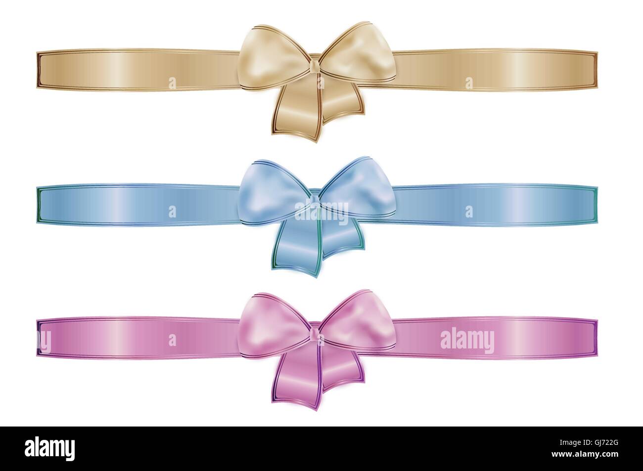 collection of the three ribbons Stock Vector Image & Art - Alamy