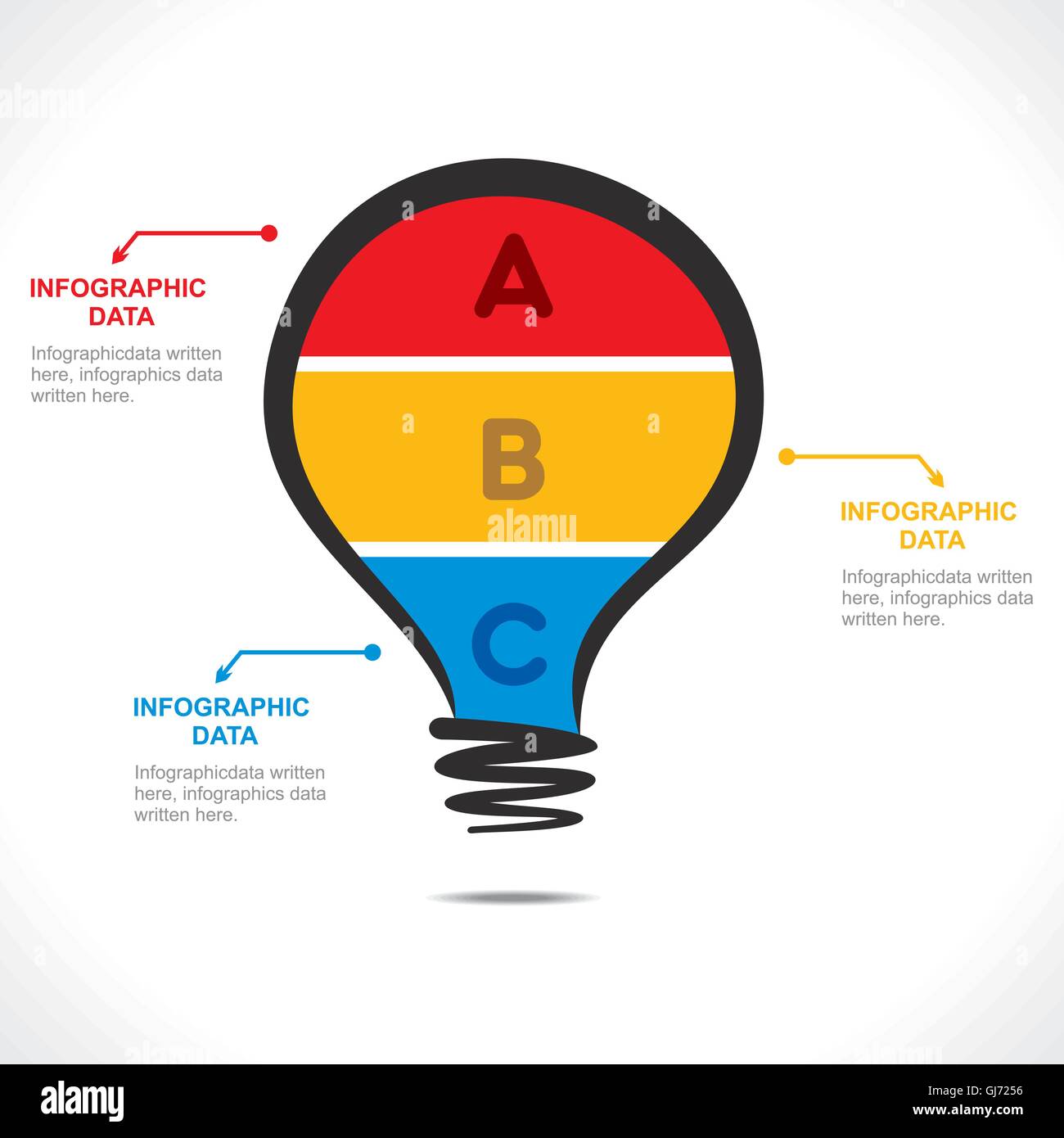 creative bulb info-graphics design vector Stock Vector Image & Art - Alamy