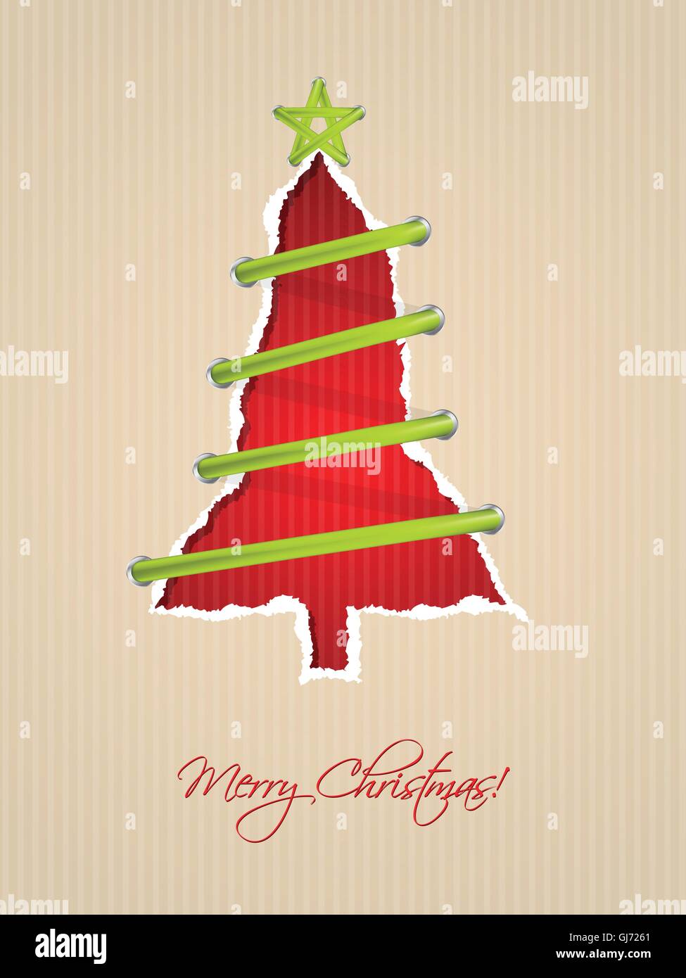 Ripped paper christmas card design Stock Vector Image & Art - Alamy