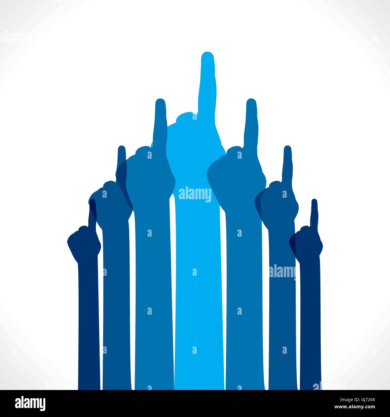 Hand holding up 1 finger Stock Vector Images - Alamy