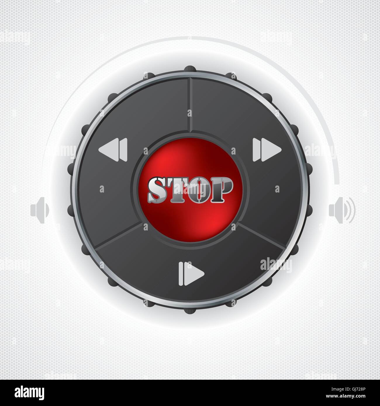 Volume and playback control gauge design Stock Vector Image & Art - Alamy