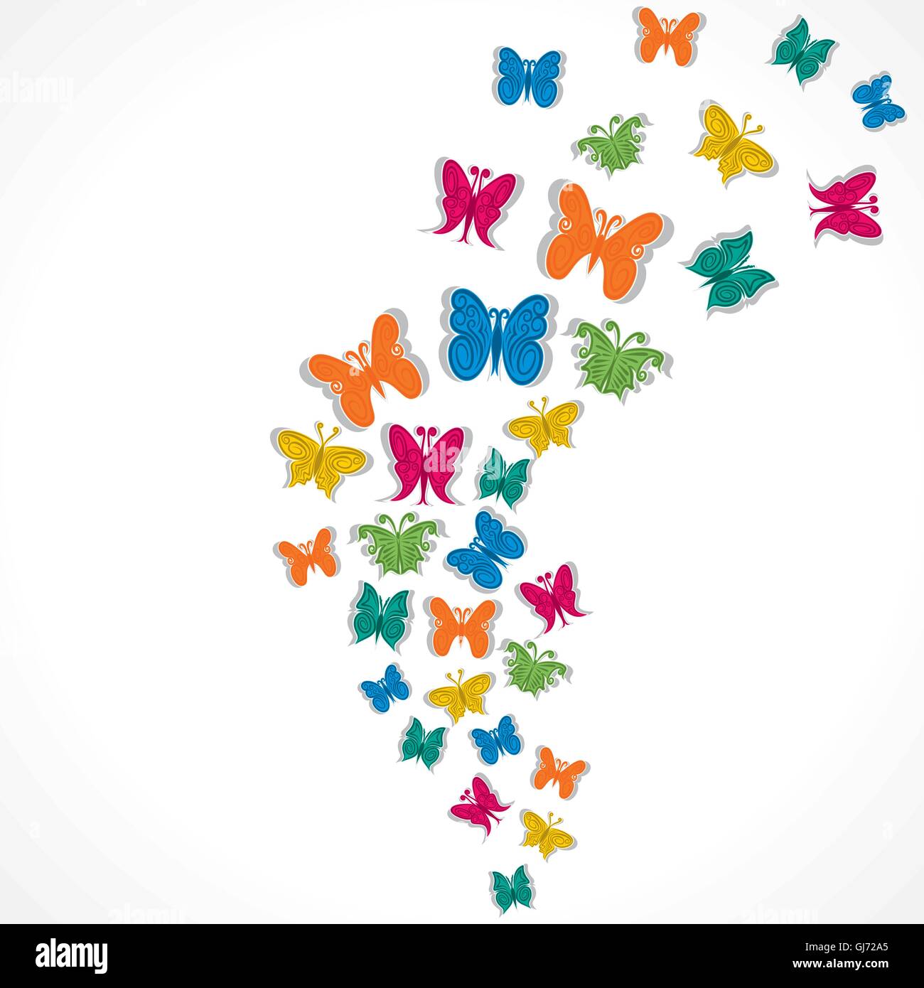 butterfly background vector Stock Vector Image & Art - Alamy