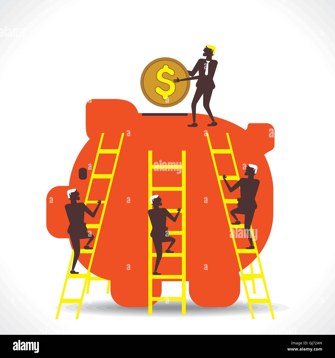 Save more cash Stock Vector Images - Alamy