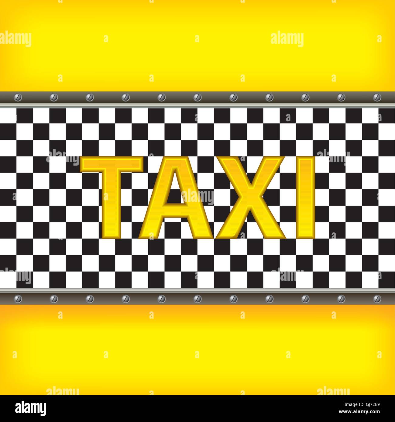 Yellow background with taxi pattern Stock Vector Image & Art - Alamy