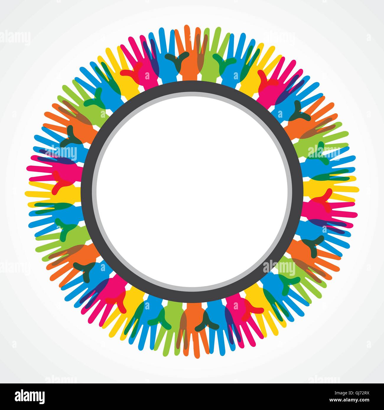 colorful hand background Stock Vector Image & Art - Alamy