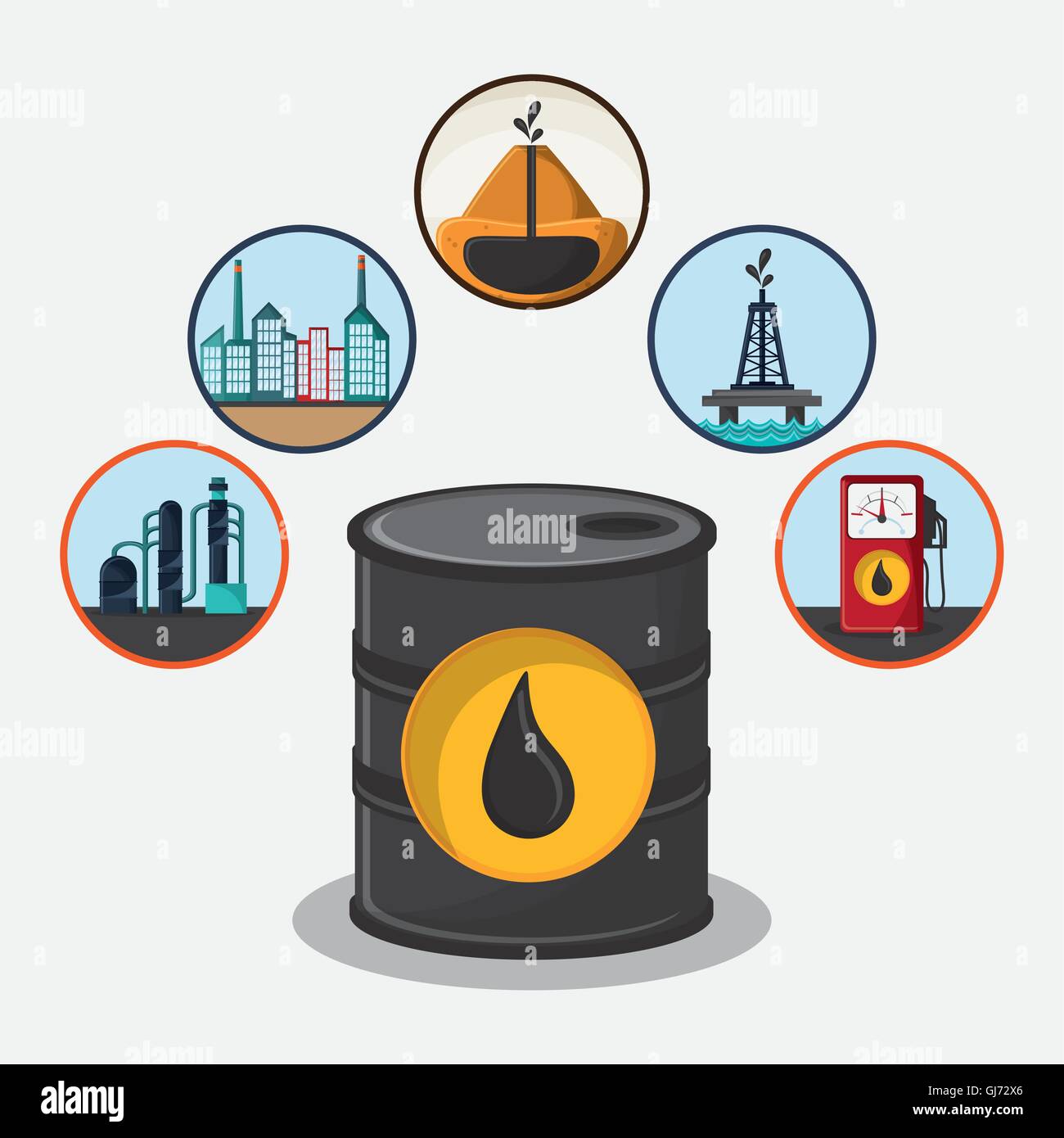 oil industry production petroleum icon Stock Vector Image & Art - Alamy