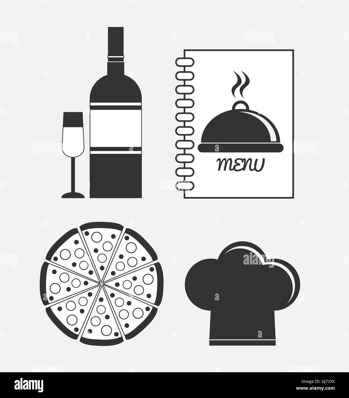 catering service menu food icon Stock Vector Image & Art - Alamy