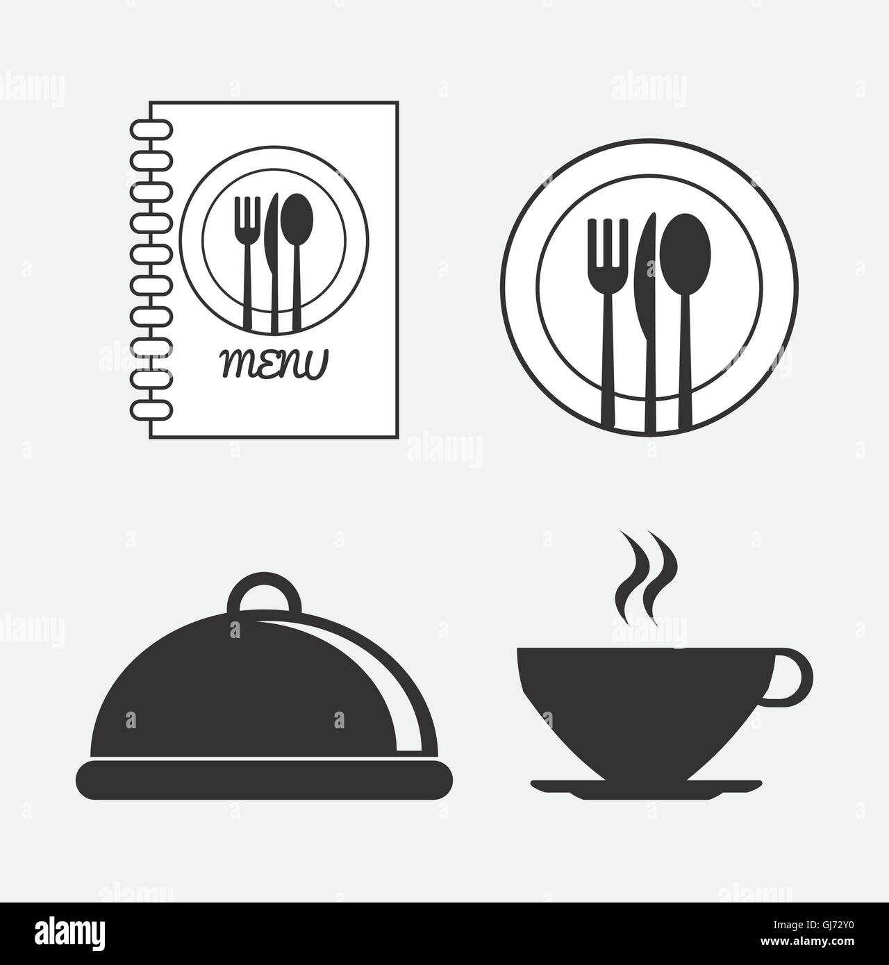 catering service menu food icon Stock Vector Image & Art - Alamy