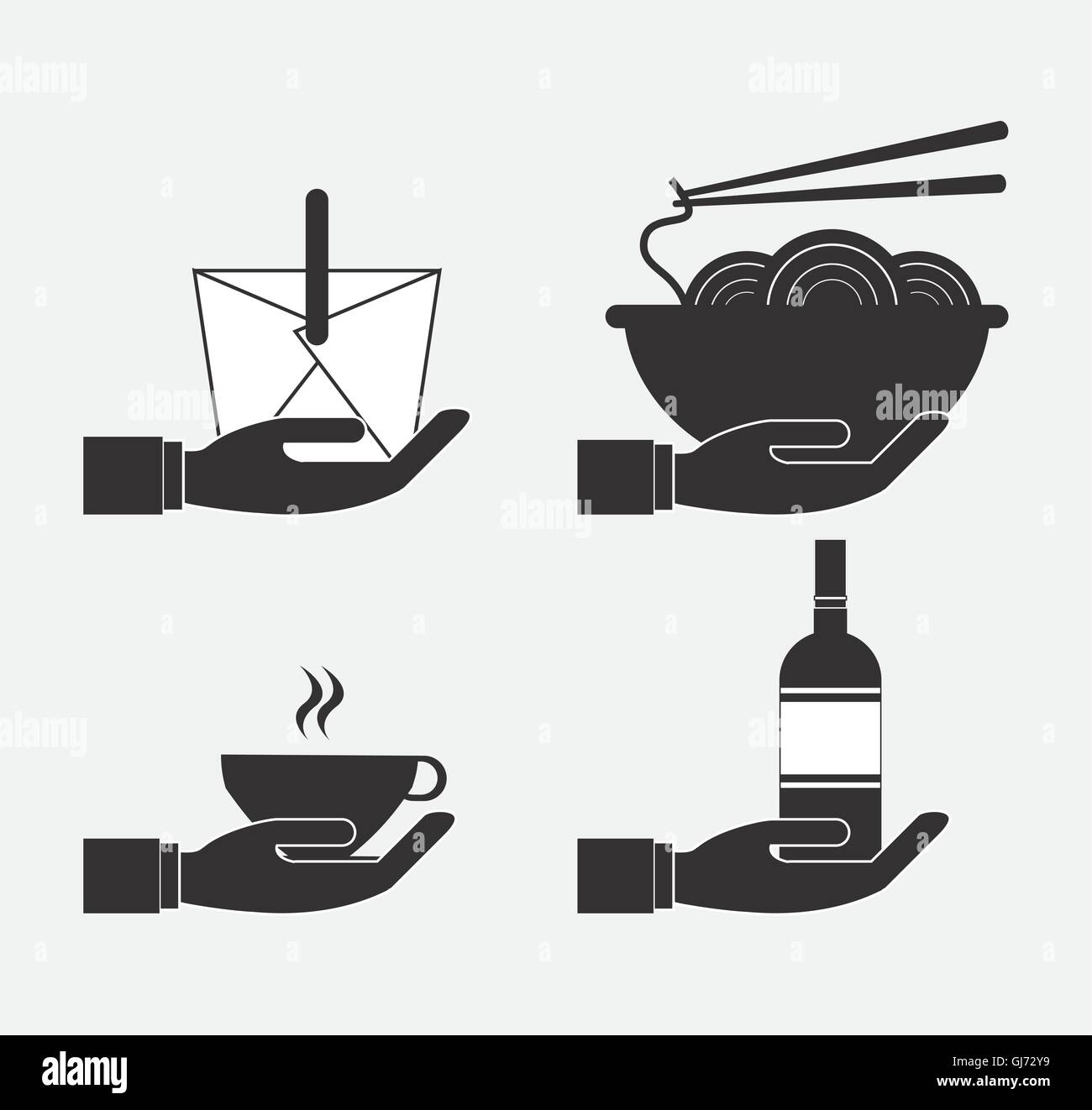 catering service menu food icon Stock Vector Image & Art - Alamy