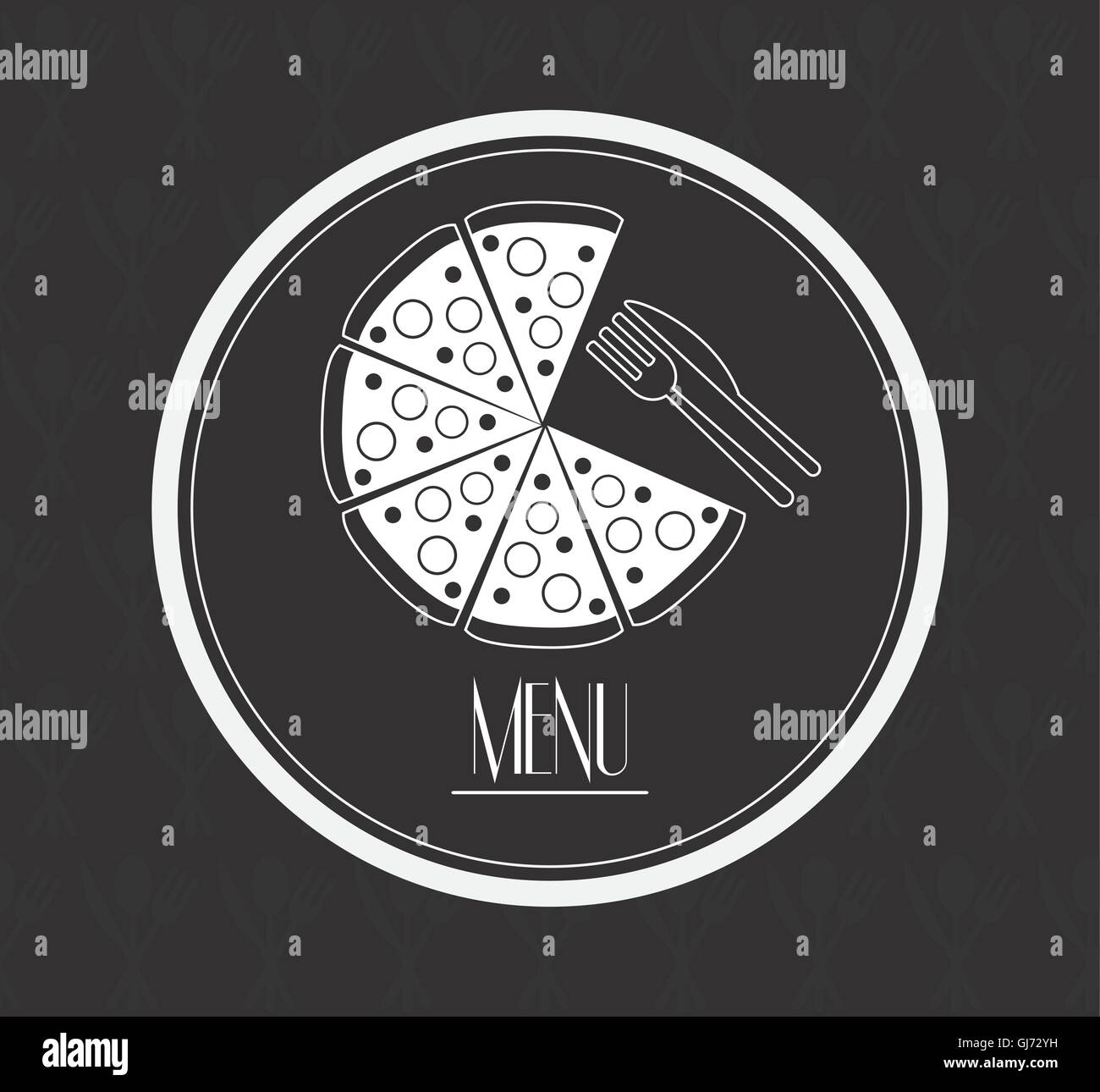 pizza catering service menu food icon Stock Vector Image & Art - Alamy