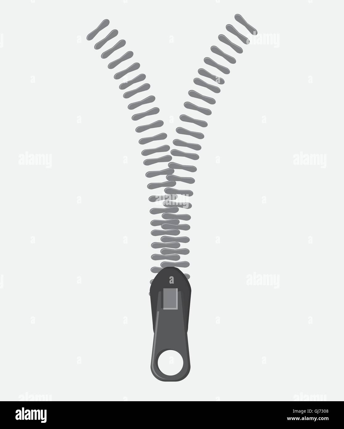 Zip zipper one cloth metal teeth icon Stock Vector Image & Art - Alamy