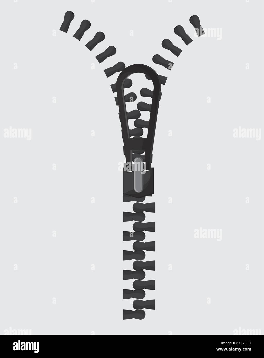 Zip zipper one cloth metal teeth icon Stock Vector Image & Art - Alamy