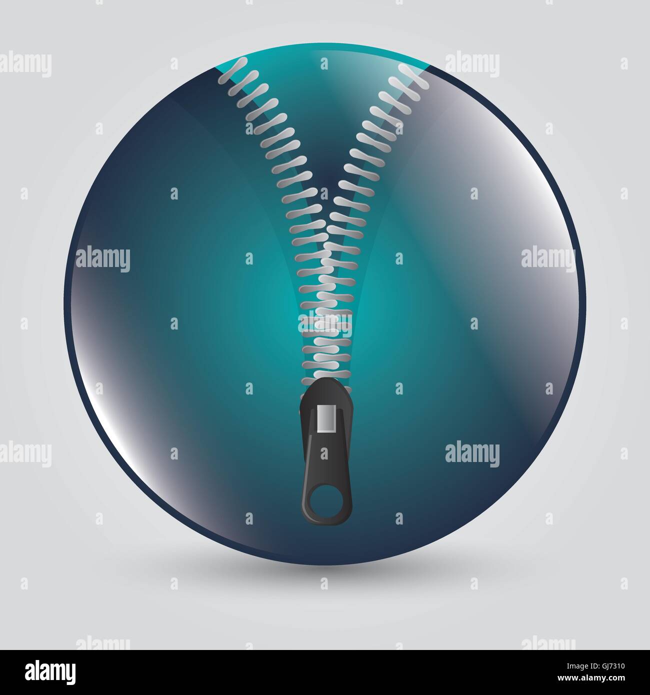 Zip zipper button cloth icon Stock Vector Image & Art - Alamy