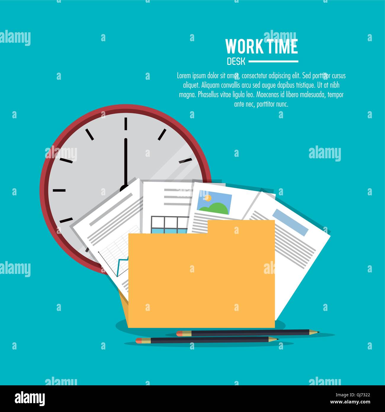 file office work time supply icon, vector Stock Vector Image & Art - Alamy