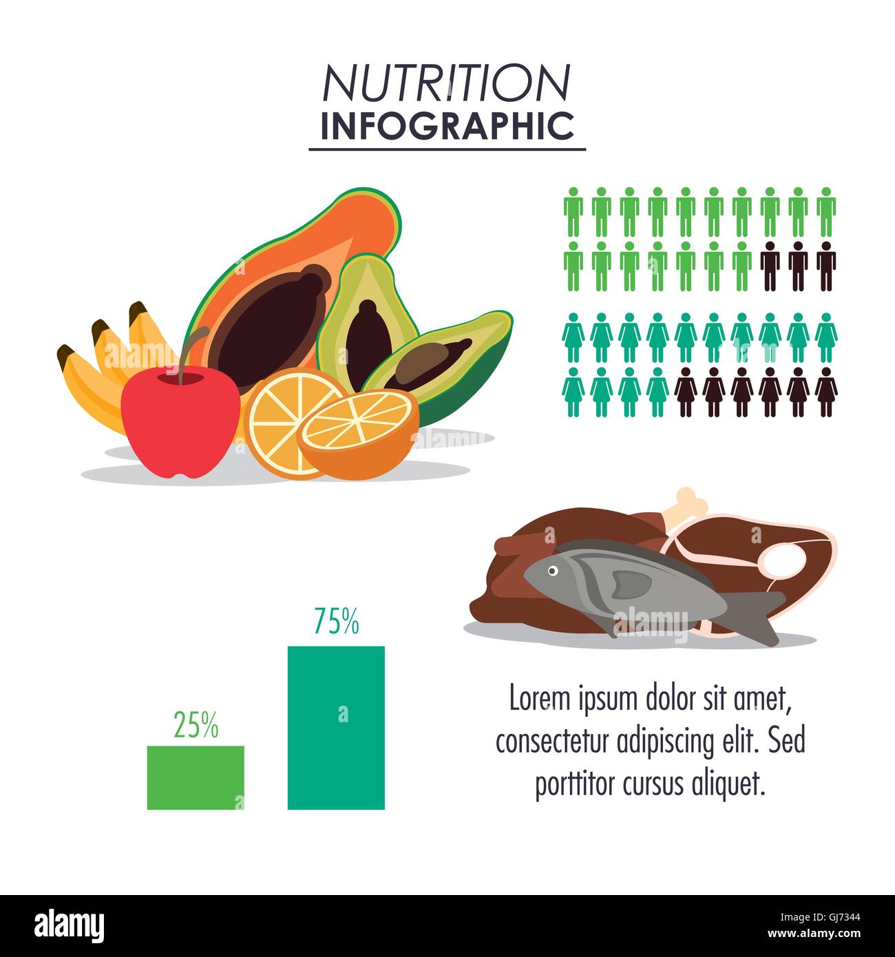 nutrition infographic food icon Stock Vector Image & Art - Alamy