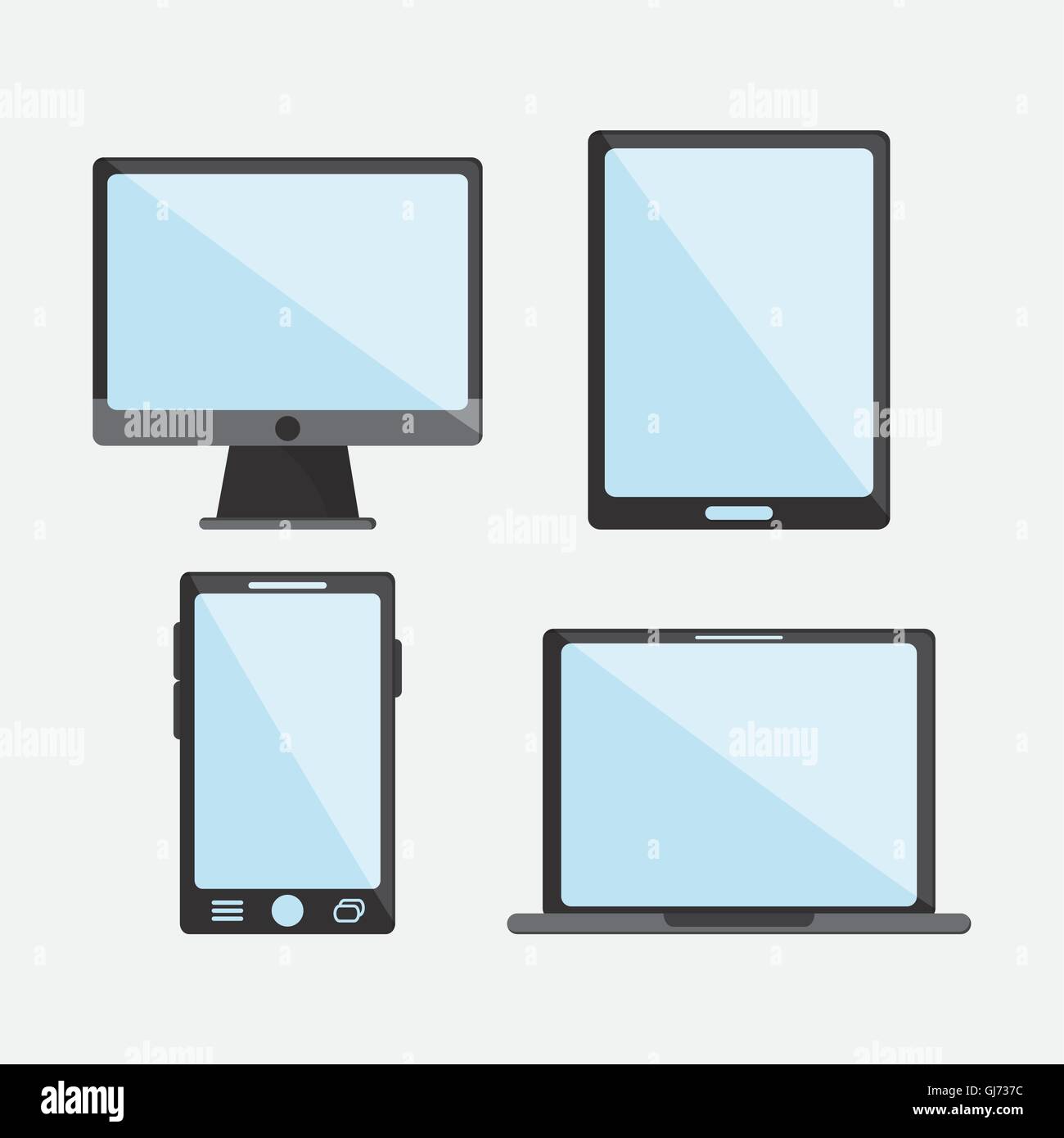 tablet smartphone laptop computer icon Stock Vector Image & Art - Alamy
