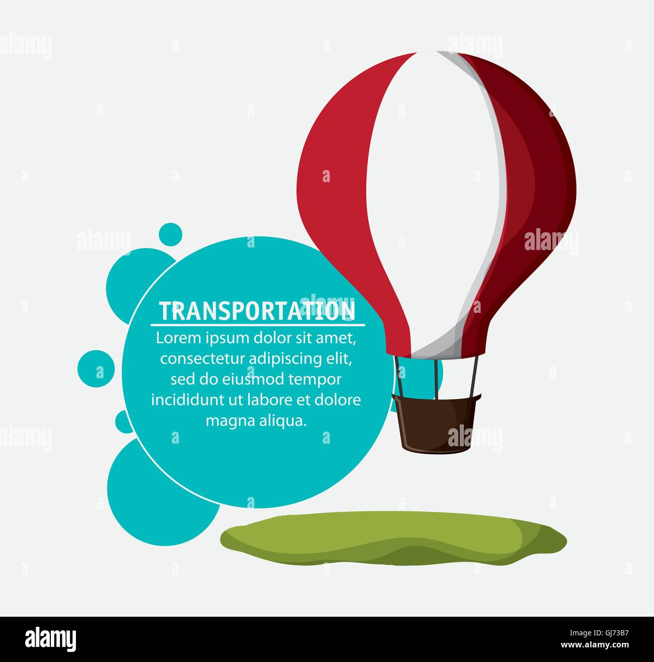Hot air balloon transportation, vector Stock Vector Image & Art - Alamy