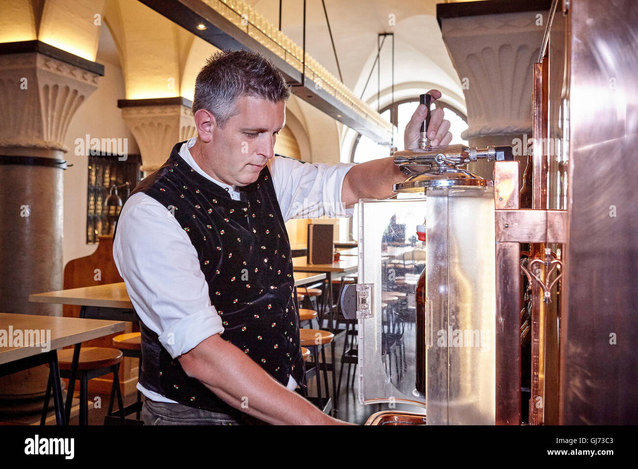 Brewery, master brewer Stock Photo - Alamy