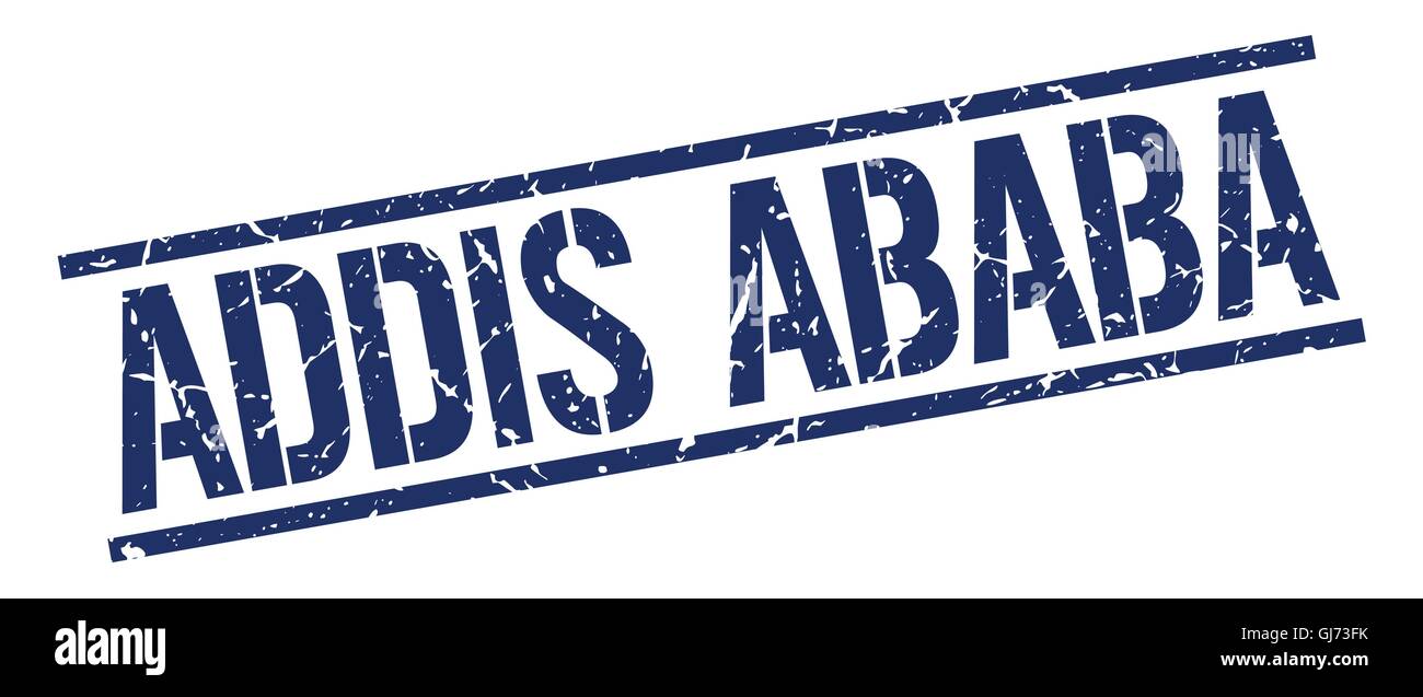 Addis Ababa blue square stamp Stock Vector Image & Art - Alamy