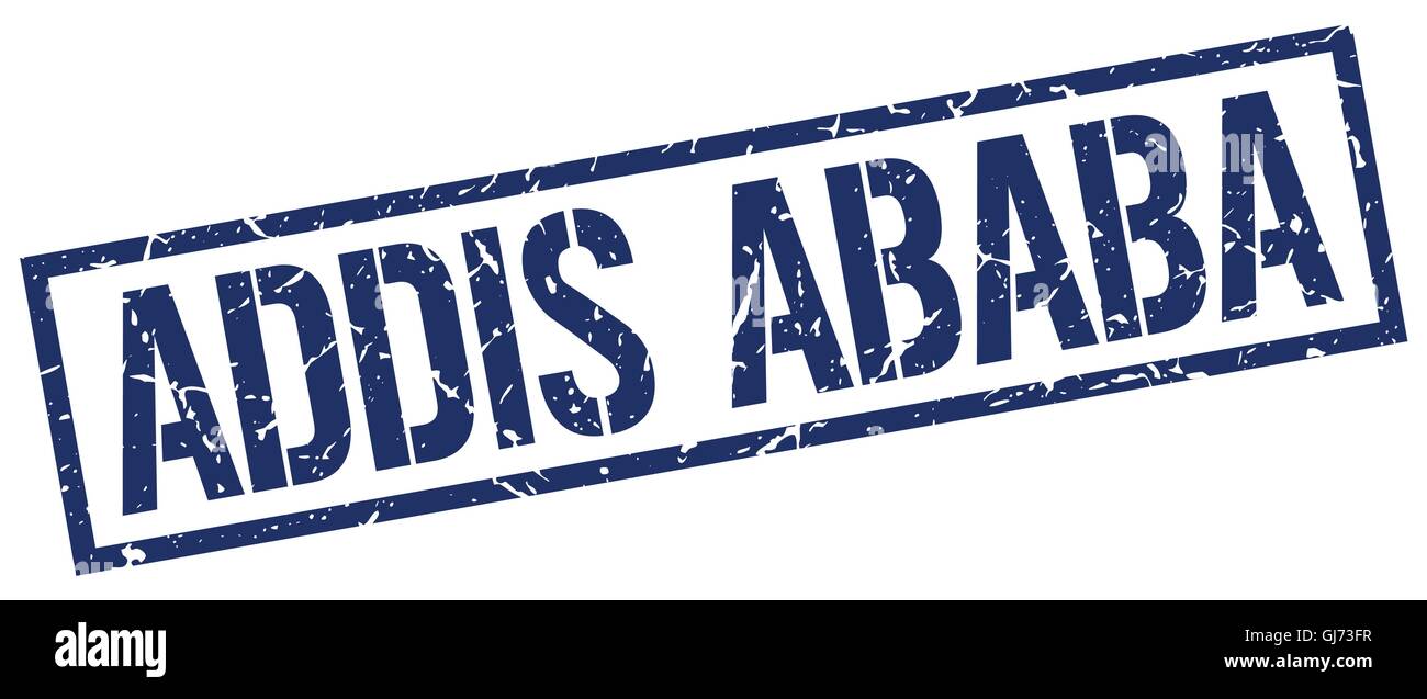 Addis Ababa blue square stamp Stock Vector Image & Art - Alamy