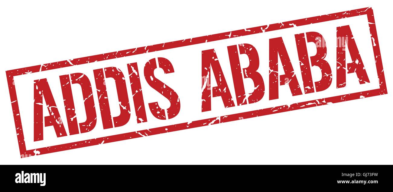 Addis Ababa red square stamp Stock Vector Image & Art - Alamy