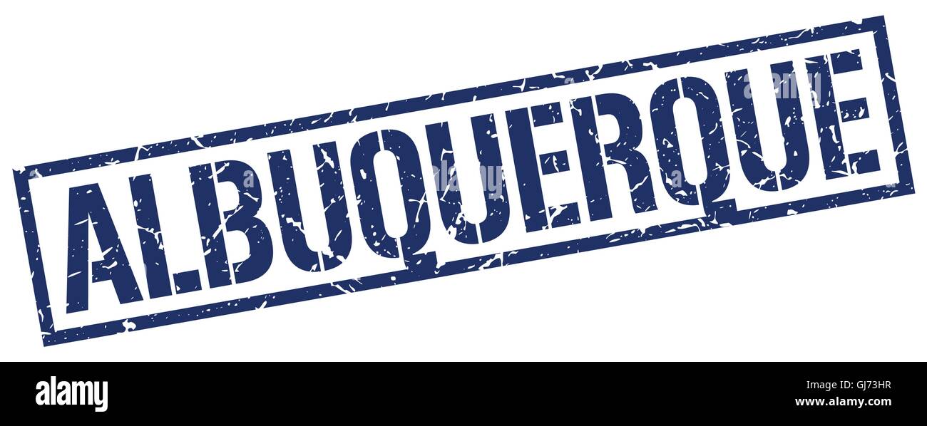 Albuquerque blue square stamp Stock Vector Image & Art - Alamy