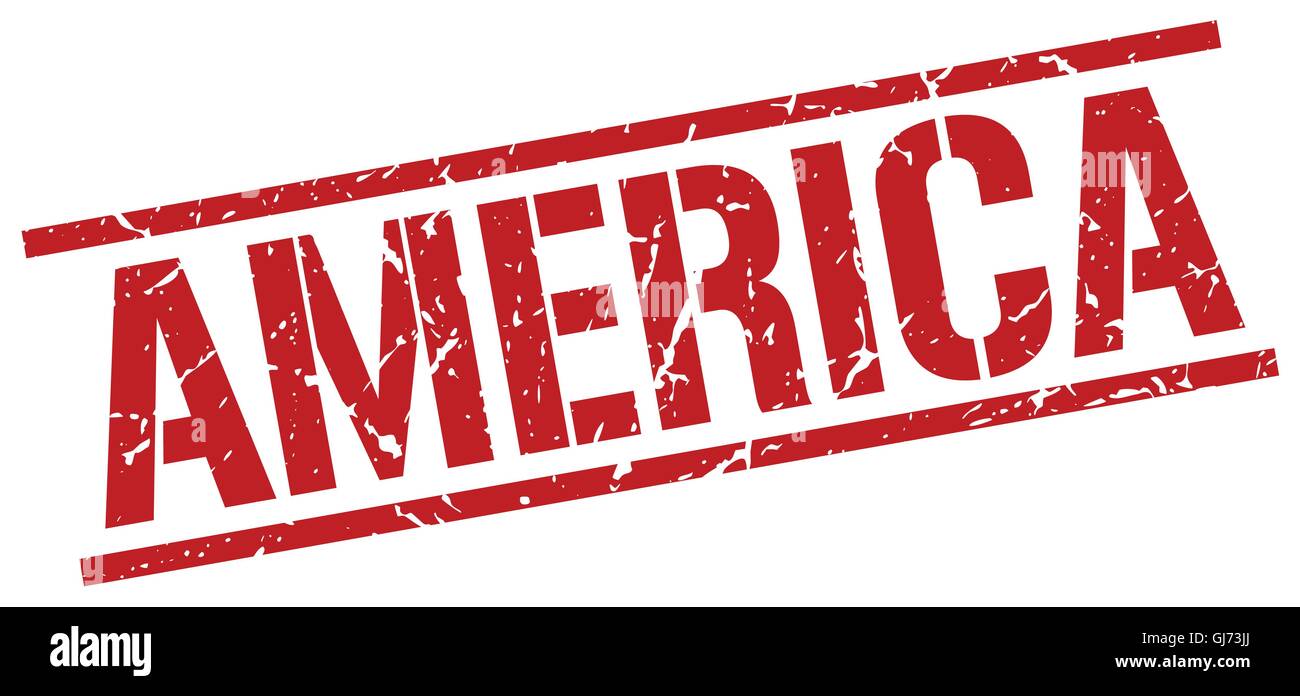 America red square stamp Stock Vector Image & Art - Alamy
