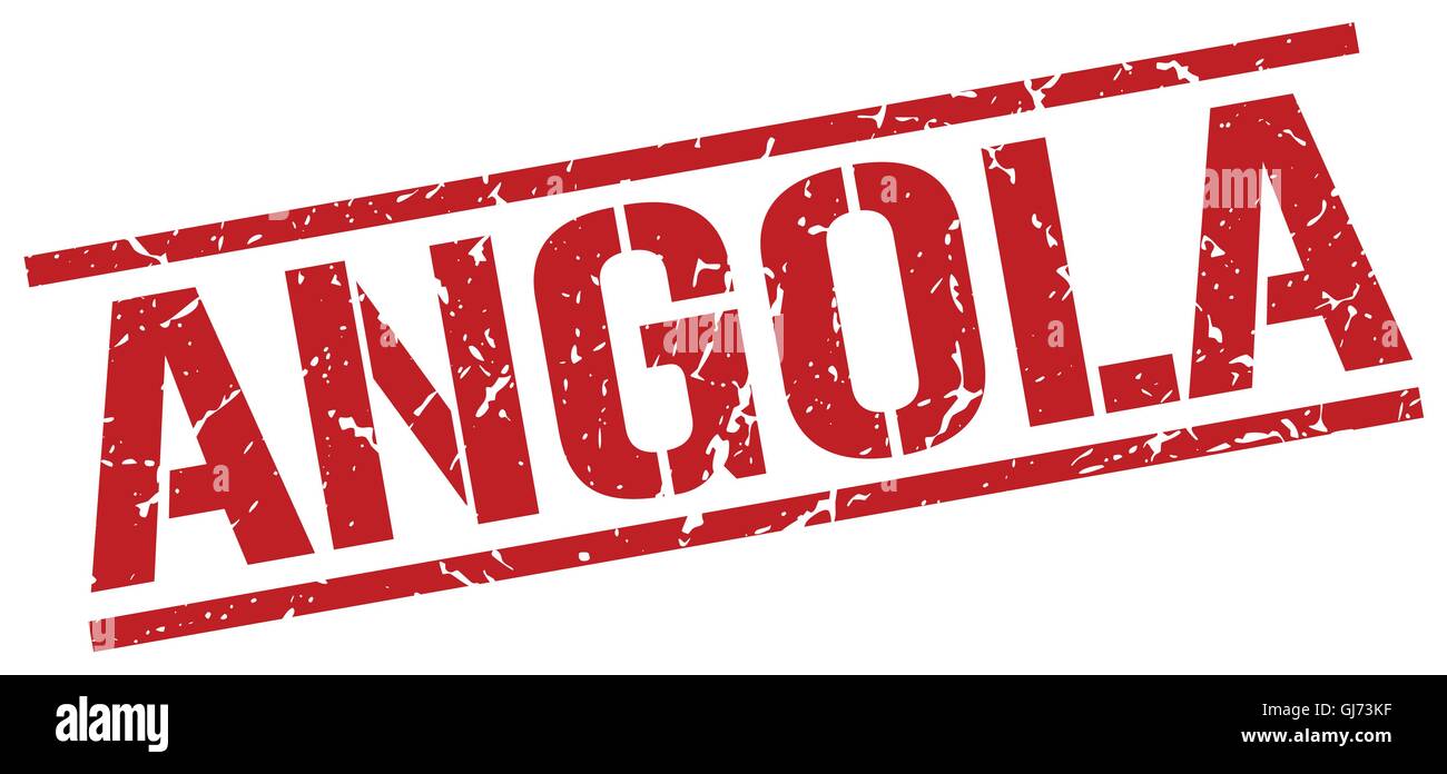 Angola red square stamp Stock Vector Image & Art - Alamy