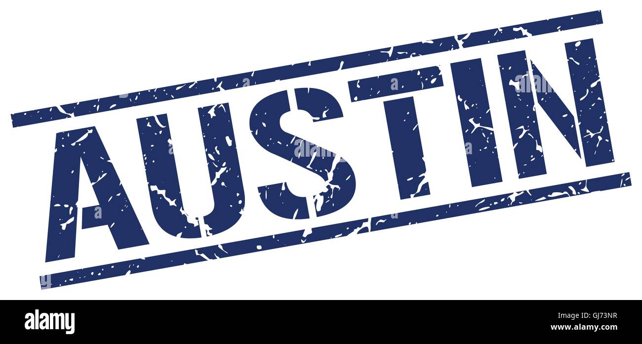 Austin blue square stamp Stock Vector Image & Art - Alamy