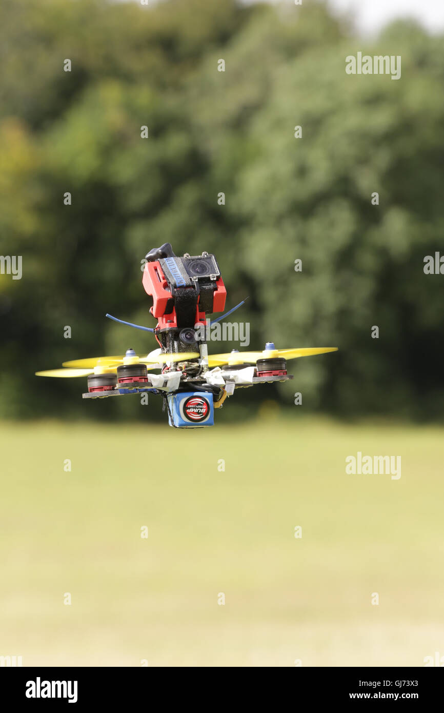 Drone Racing Queen's Cup 2016. FPV, First Person View Drone racer pilot ...