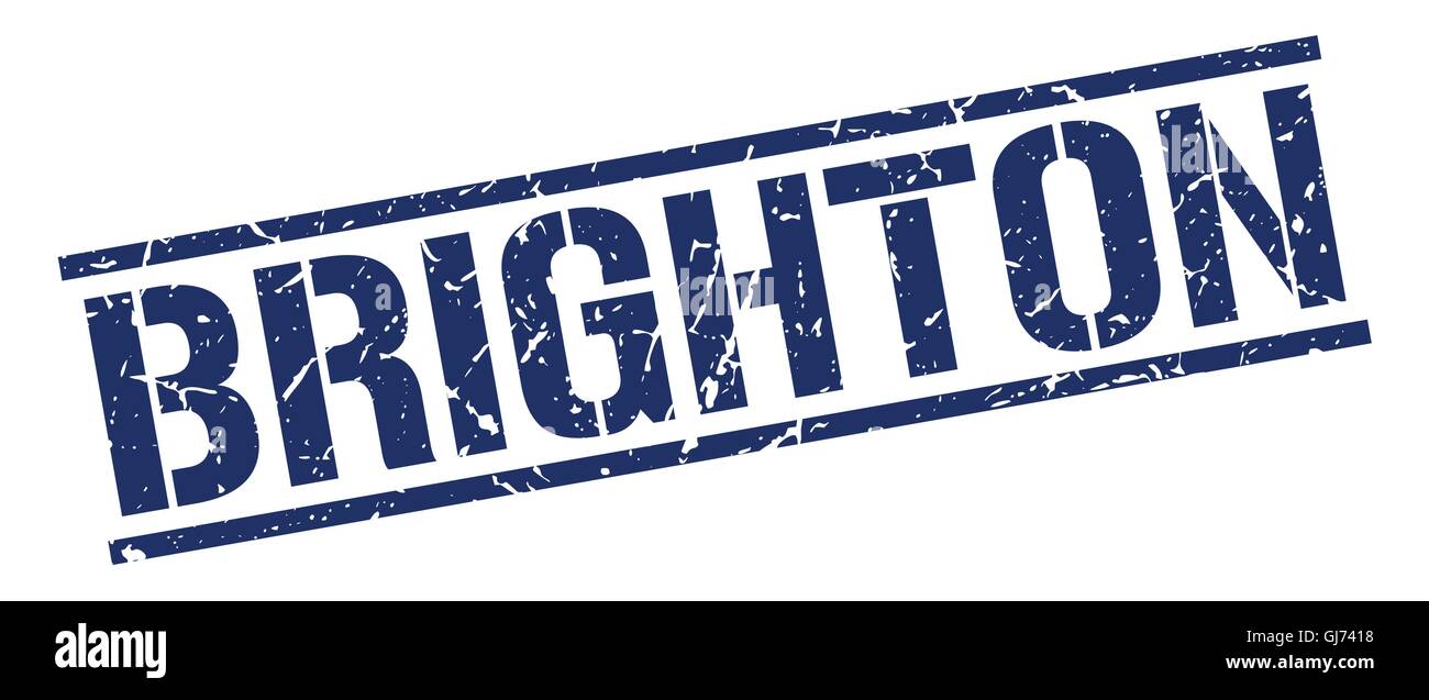 Brighton blue square stamp Stock Vector Image & Art - Alamy