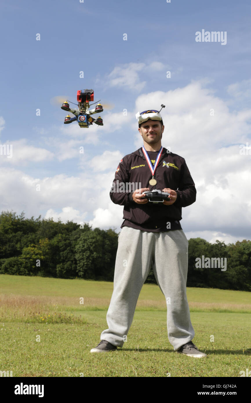 Drone Racing Queen's Cup 2016. FPV, First Person View Drone racer pilot ...