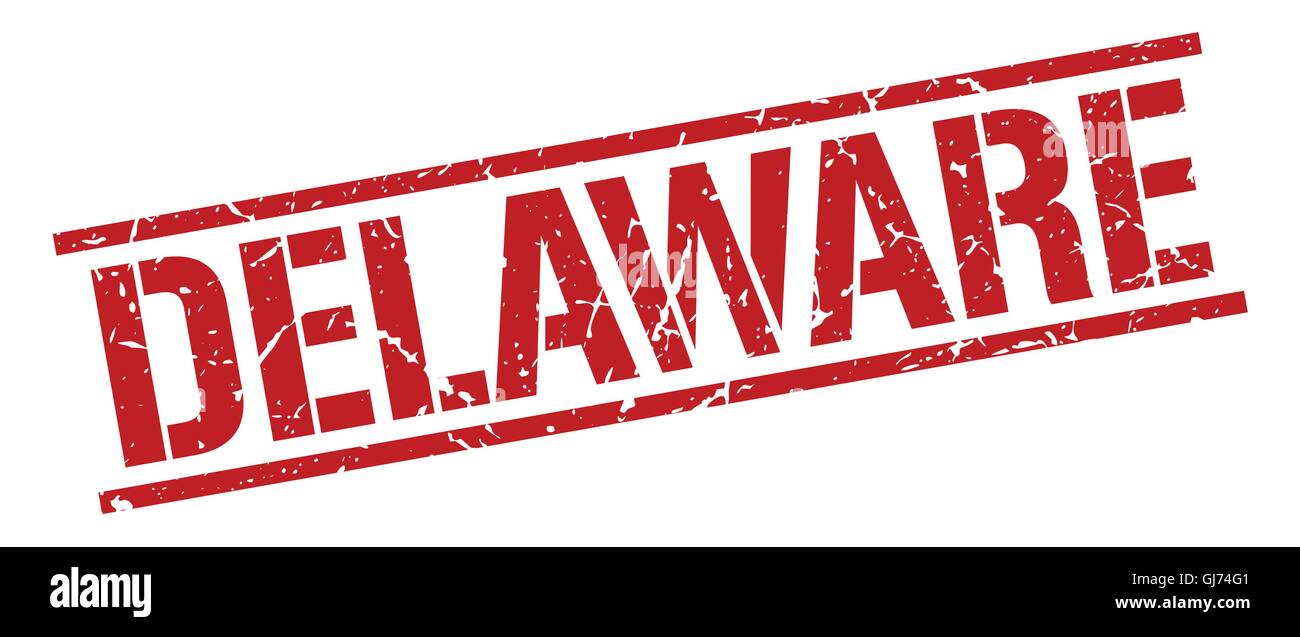 Delaware red square stamp Stock Vector Image & Art - Alamy