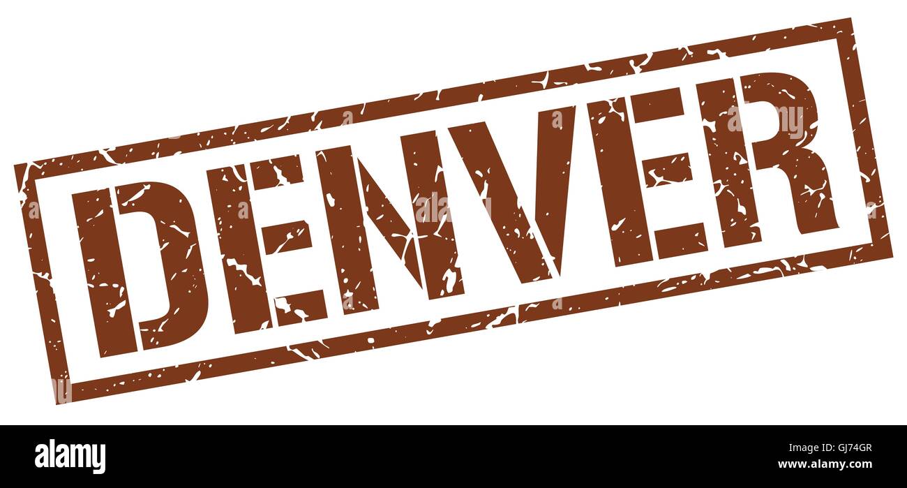 Denver brown square stamp Stock Vector Image & Art - Alamy