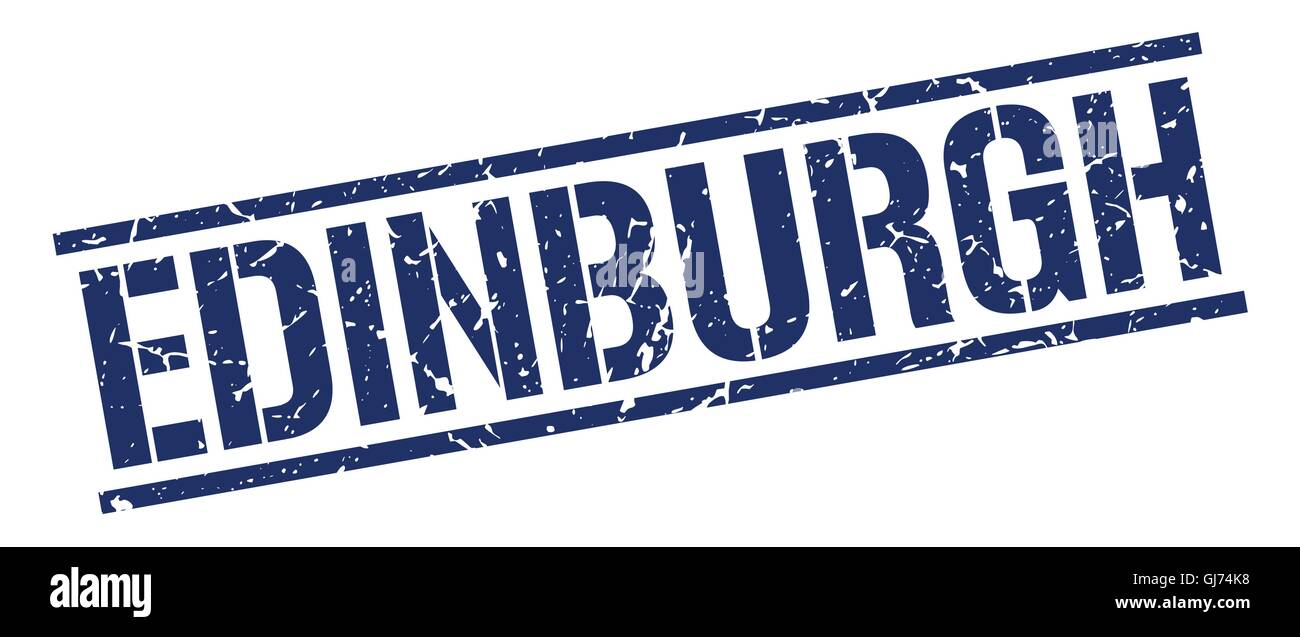 Edinburgh blue square stamp Stock Vector Image & Art - Alamy