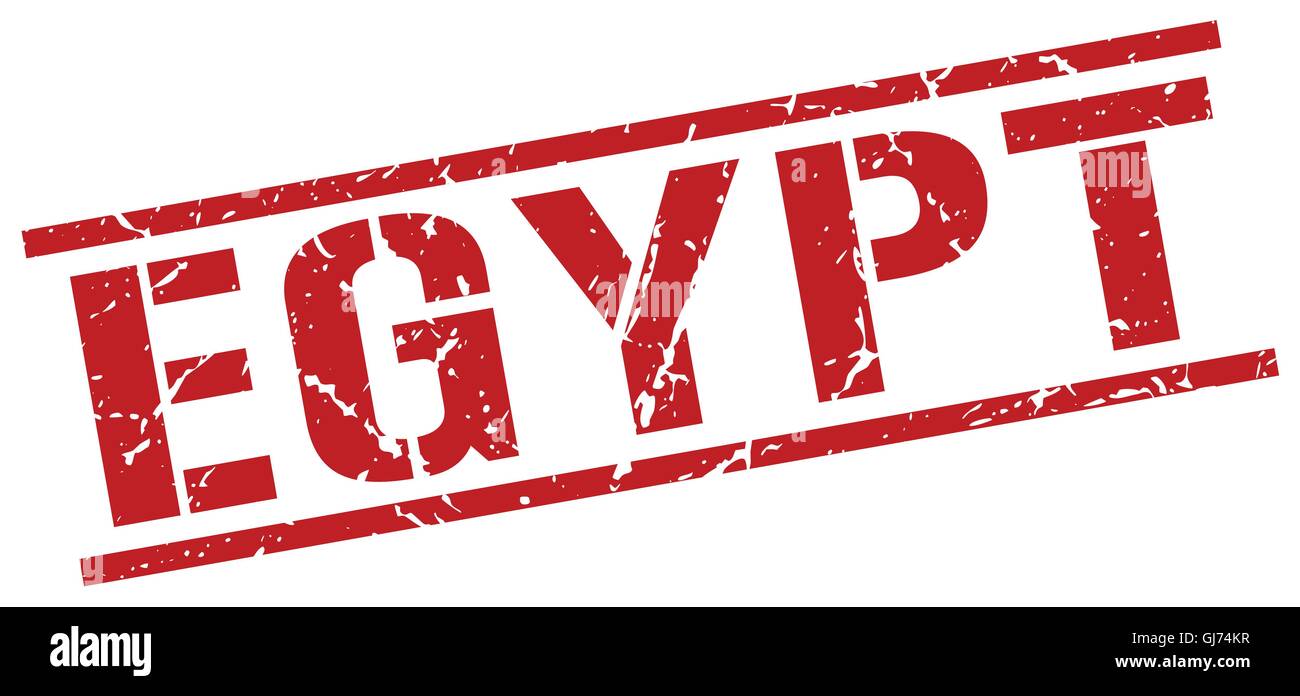 Egypt red square stamp Stock Vector Image & Art - Alamy