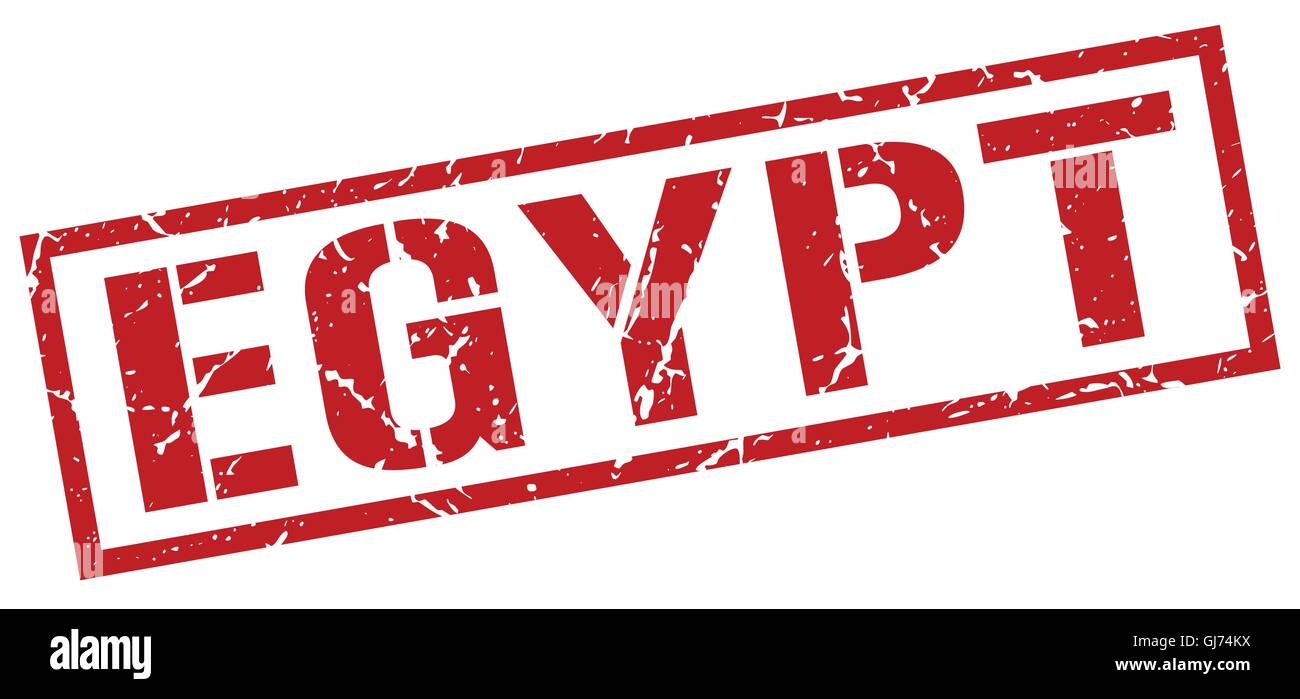 Egypt red square stamp Stock Vector Image & Art - Alamy