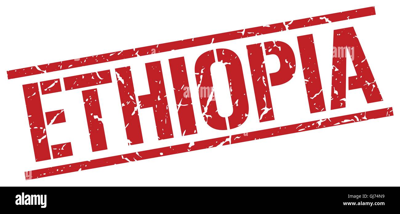 Ethiopia red square stamp Stock Vector Image & Art - Alamy