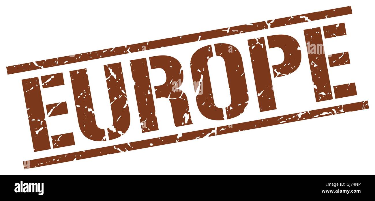europe brown square stamp Stock Vector Image & Art - Alamy