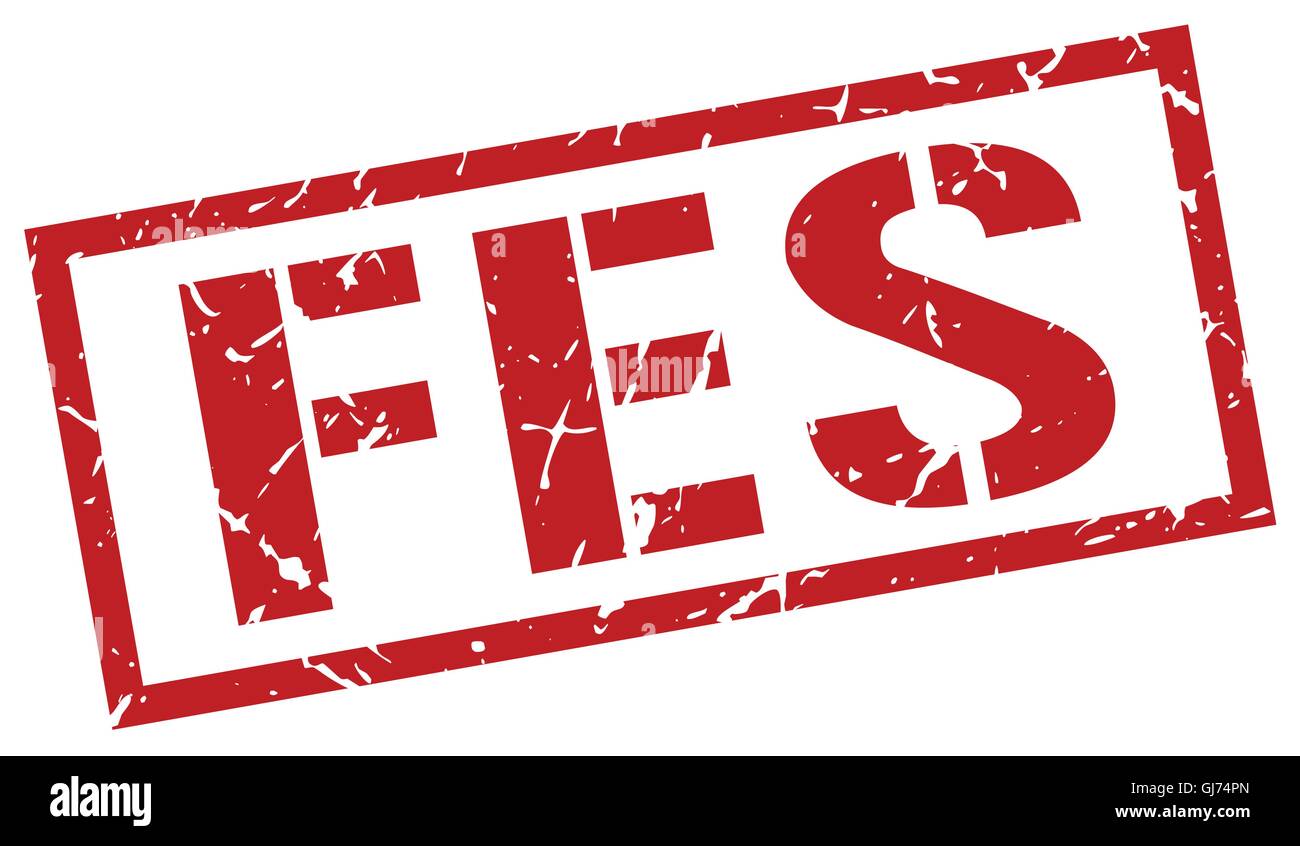 Fes red square stamp Stock Vector Image & Art - Alamy
