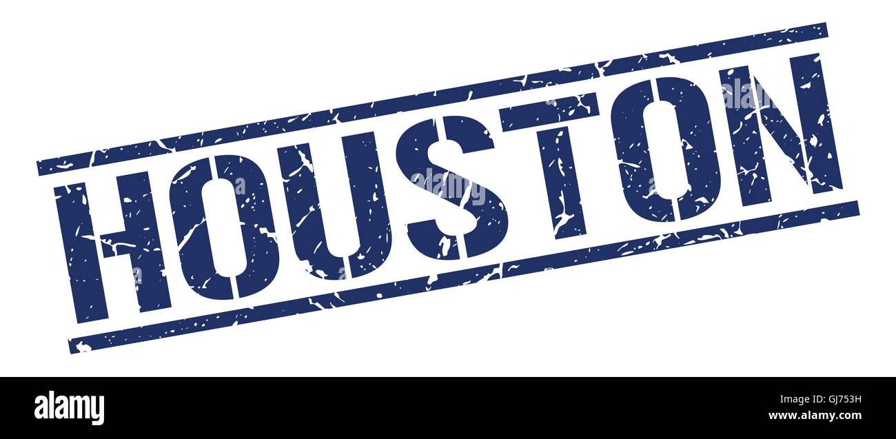 Houston blue square stamp Stock Vector Image & Art - Alamy