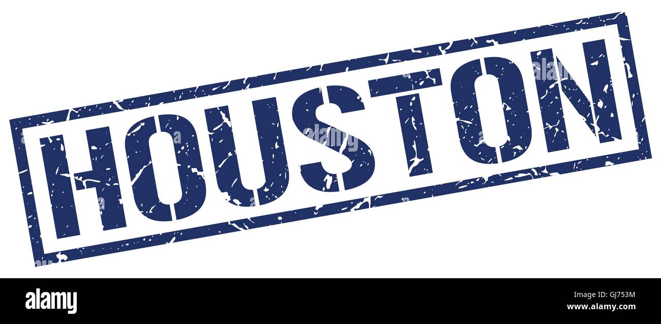 Houston blue square stamp Stock Vector Image & Art - Alamy