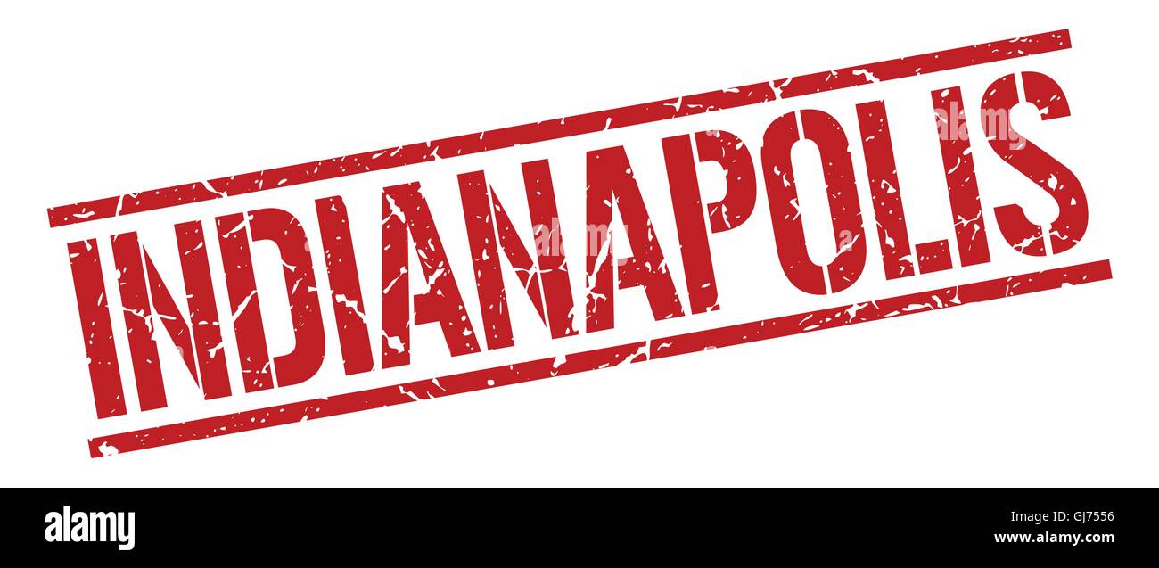 Indianapolis red square stamp Stock Vector Image & Art - Alamy