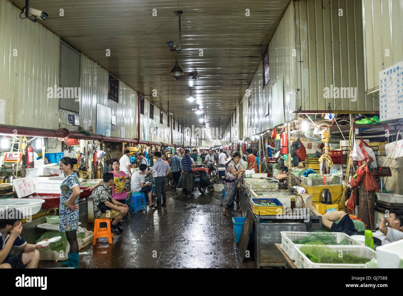 Zhenru fish market in Shanghai Stock Photo - Alamy