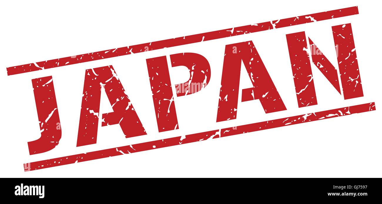 Japan red square stamp Stock Vector Image & Art - Alamy
